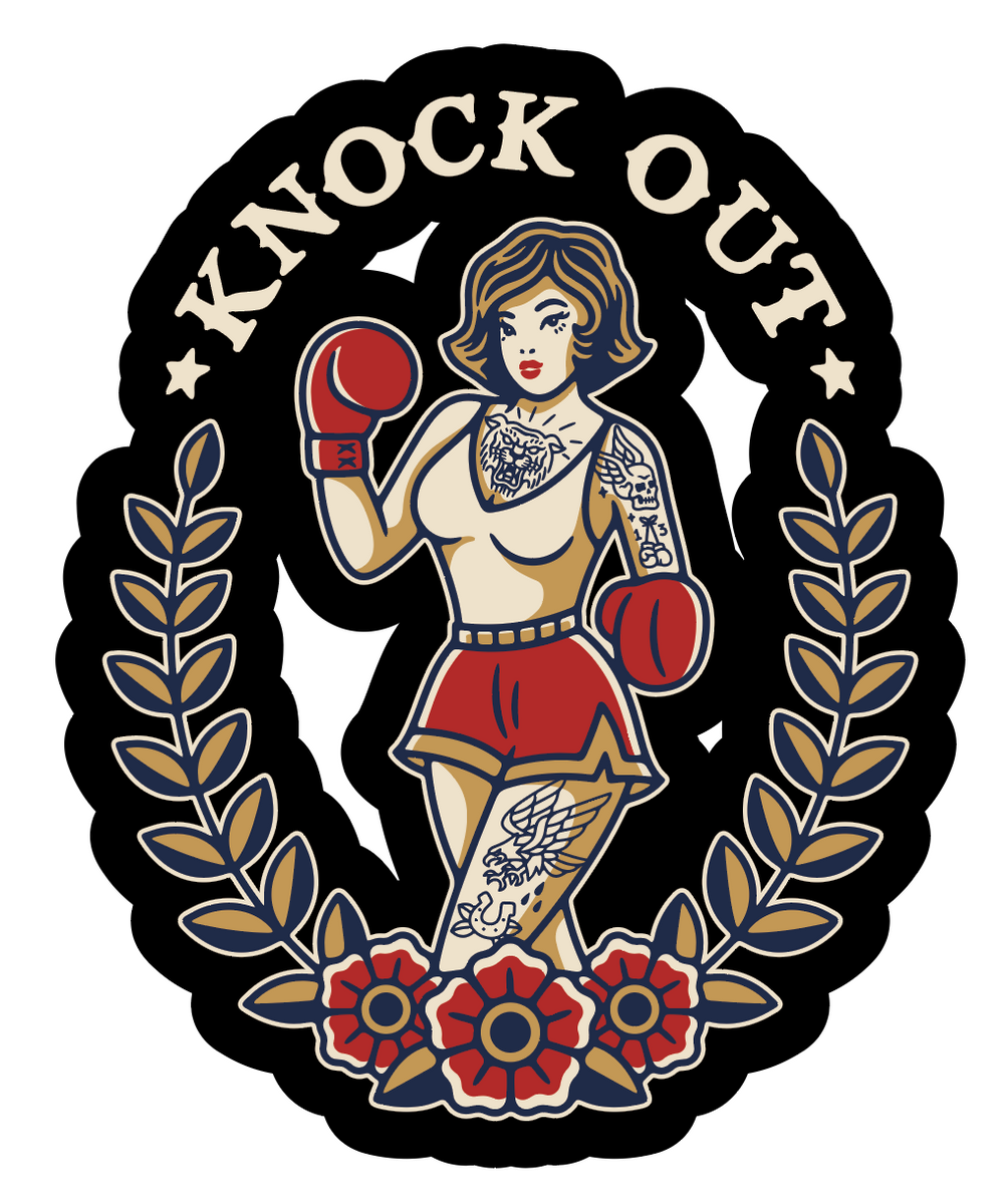 Knock Out Sticker – Last Call Co.