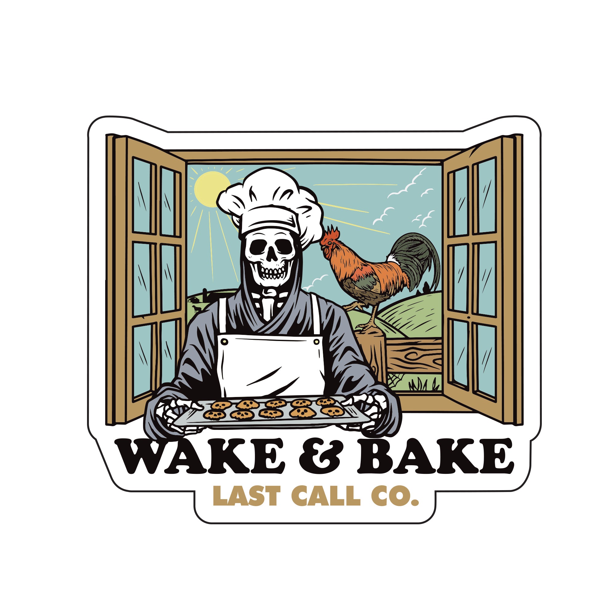 Wake Sticker – Last Call Co.